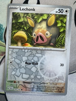 Lechonk Reverse Holo English Pokemon TCG BKBP36 | eBay