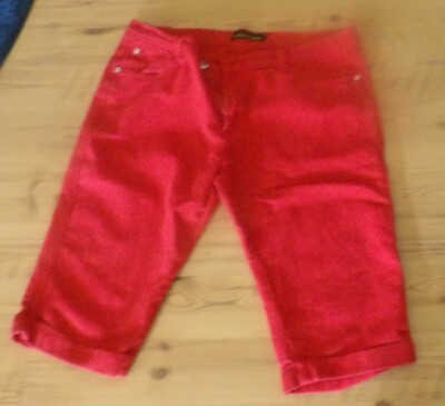 women's Victoria jeans red capris size 14 | eBay