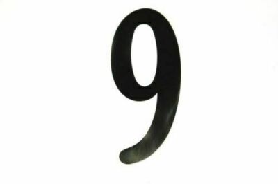 Custom Number 9 NUMBER PLATE DECALS /Black | eBay Australia