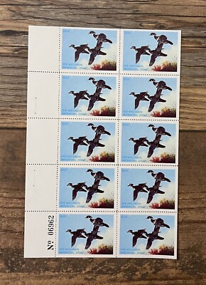 1978 WISCONSIN - State Duck Stamp - LotP - MNH **FULL SHEET of 10** | eBay