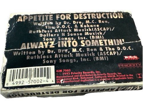 Appetite for Destruction [Single] by N.W.A (Cassette, Feb-1992 ...