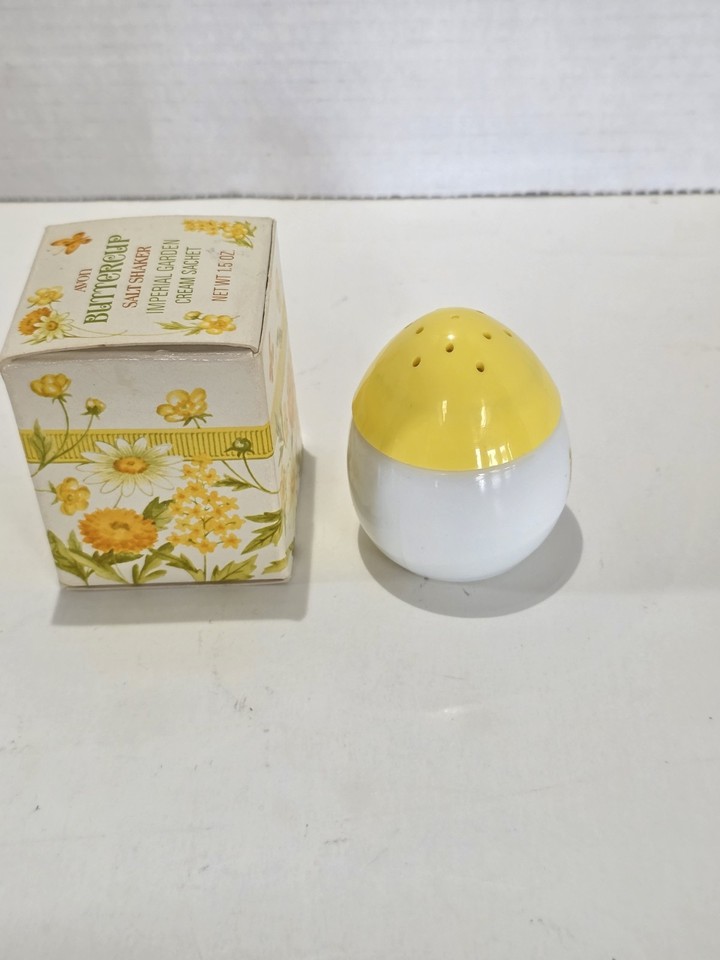Vintage Avon Buttercup Salt Shaker Imperial Garden Cream Sachet--Empty ...