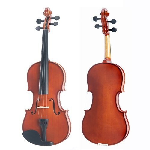 Mendini MA350 12" Satin Antique Solid Wood Viola w/ Case & Bow ...