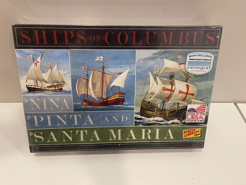 Ships of Columbus Lindberg Line Model Nina Pinta Santa Maria 5-6.5" 1: ...