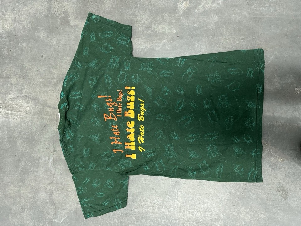 Vintage Disney Indiana Jones “ I HATE BUGS” All Over Print Shirt Size ...