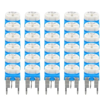 30 Pcs Potentiometer Varible Resistor Man Electrical Potentiometers ...