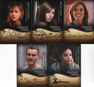 Vampire Diaries Season One Autograph Card Lot 5 Cards | eBay