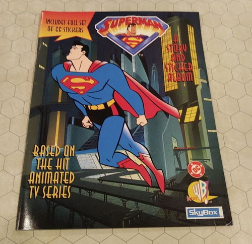 Superman Animated Series Sticker Book, 1996, DC/WB Kids/Fleer/Skybox ...