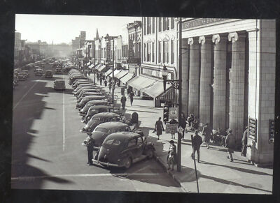 REAL PHOTO LITTLE ROCK KANSAS TOWN DOWNTOWN STREET SCENE OLD CARS ...