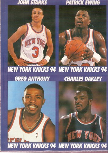 NBA lot de 4 Fiches "5 majeur" New-York Knicks 1994/STARKS-EWING ...