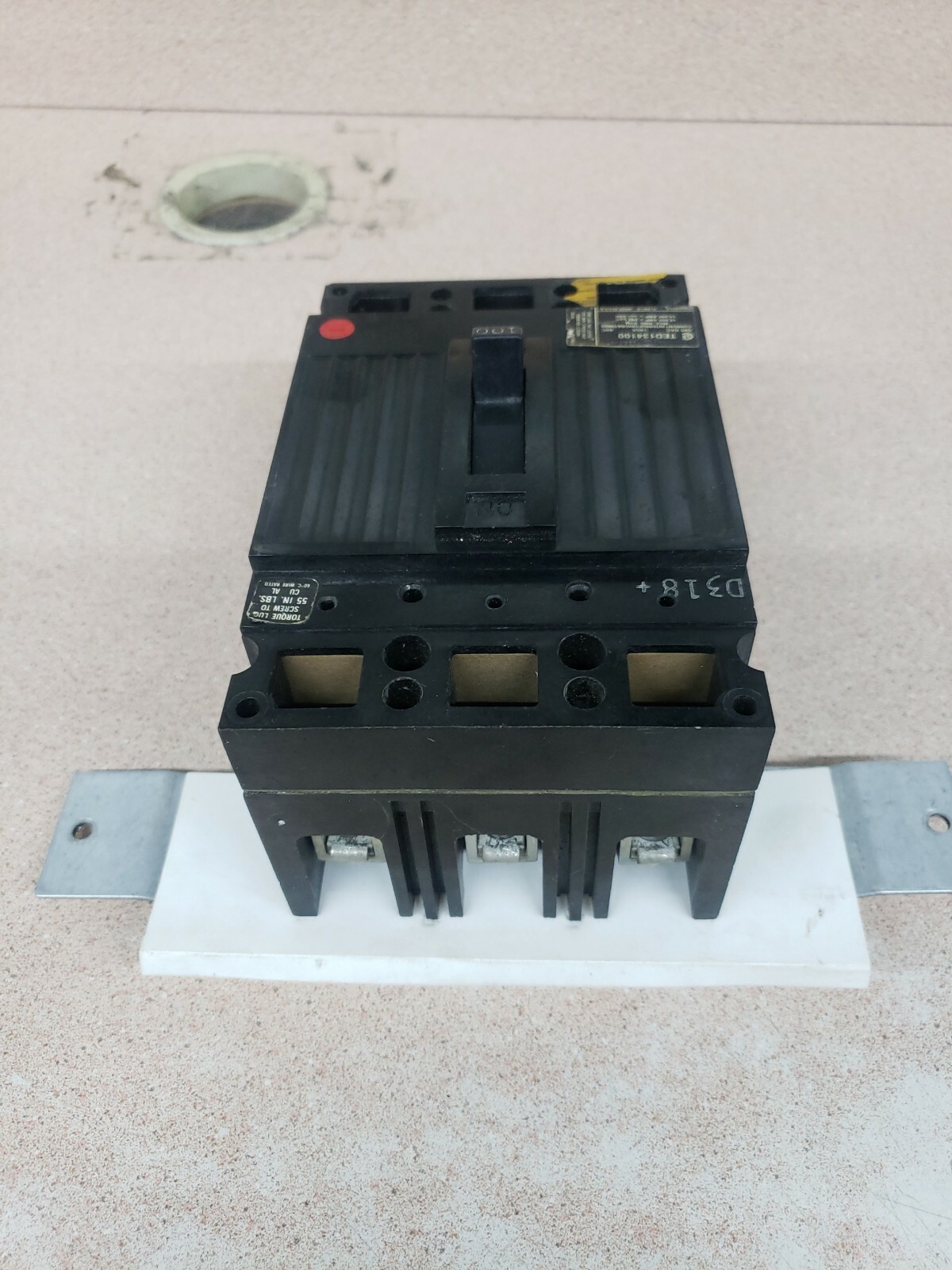 GE 100 AMP,3 POLE, 480 VOLT TED134100 CIRCUIT BREAKER | eBay