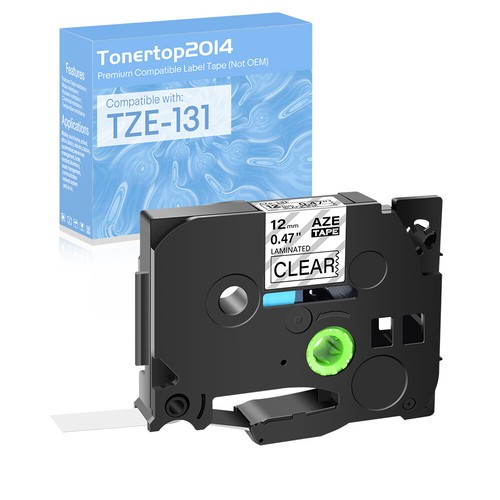 TZ-131 TZe-131 Black on Clear Label Tape for Brother P-touch PT-D210 1/ ...