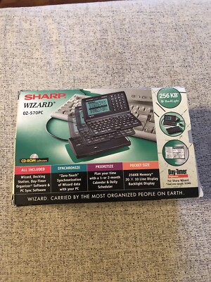 Sharp Wizard OZ-570PC Personal Electronic Organizer Day-Timer PC ...