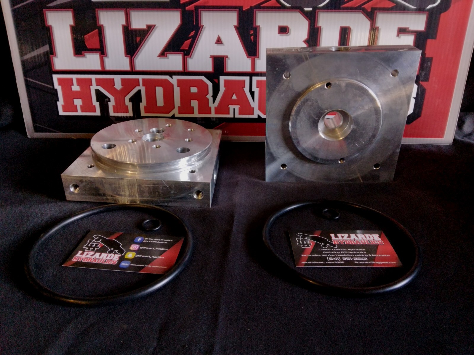 Lowrider Hydraulics, CCE hydraulic Center Pressure blocks 1/2" *2 pcs w ...