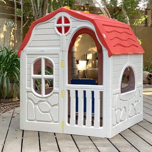 Costway TY327185 Foldable Cottage Kids Playhouse for sale online | eBay