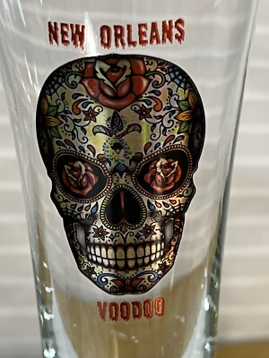 New Orleans VOODOO Flared 10oz Pilsner Beer Glass- 6.75” Tall —EUC | eBay