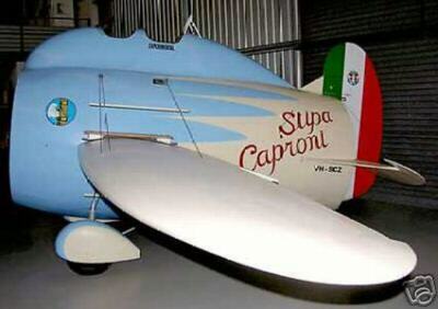 Stipa Caproni Flying Barrel Desktop Wood Model Big New | eBay