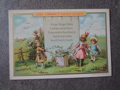CHROMO LIEBIG S 285 TED. KINDERREIME | eBay