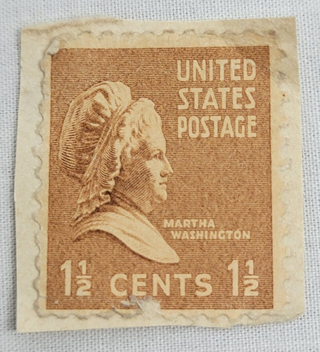 United States Postage Stamp ~ Martha Washington ~ 1½¢ Stamp ~ Posted ...