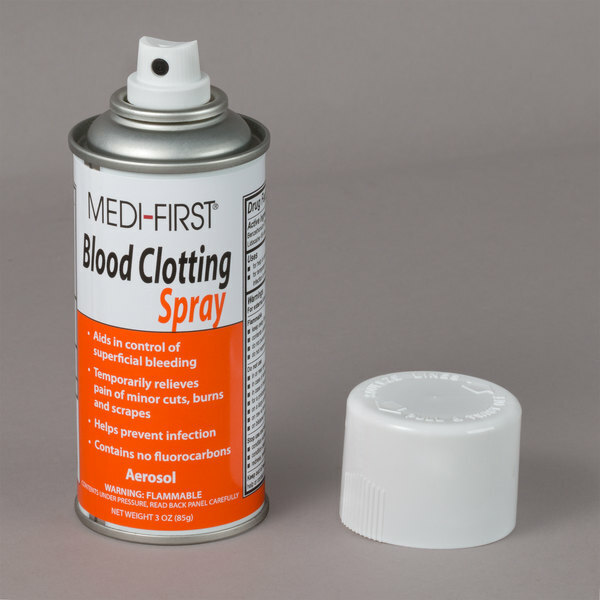 Blood Clotting Spray (Medi-First) First Aid - Wound Treatment 3oz Can ...