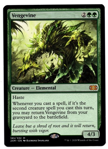 MTG VENGEVINE DOUBLE MASTERS MYTHIC GREEN CREATURE LP/NM DREDGE ...