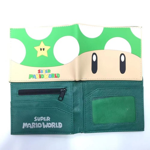 Super Mario Toad Short Wallet PVC Bi-fold Wallets ID Card Holder Coin ...
