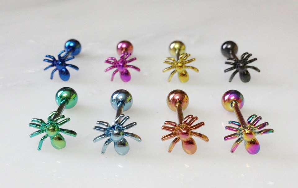 Titanium Anodized Design Tongue Ring 14g Tounge (150+ styles/colors ...