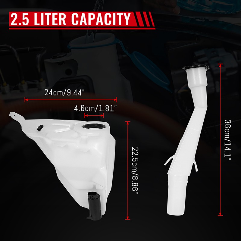 For Tacoma 1995-2004丨8531504050 Windshield Washer Reservoir Tank W ...