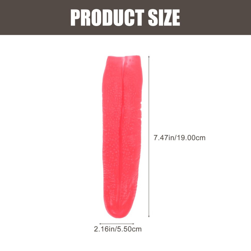 3 Pcs Tongue for Halloween Costume Festival Prop Cosplay Fake Prank ...