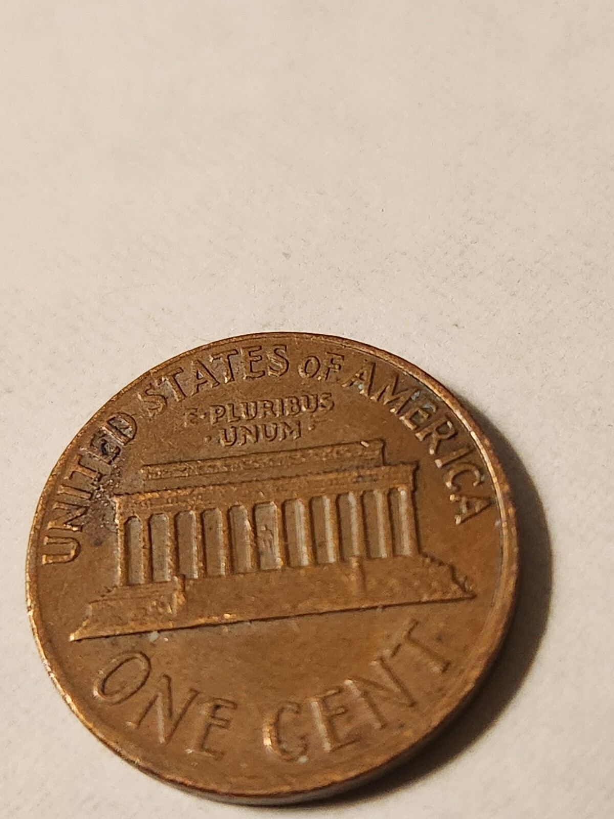 1968 1¢ Lincoln Memorial Penny – Rim Defect / Mint Error – No Mint Mark ...