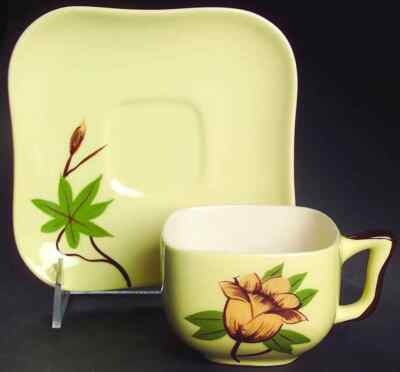 Weil Ware Rose Yellow Cup & Saucer 770122 | eBay