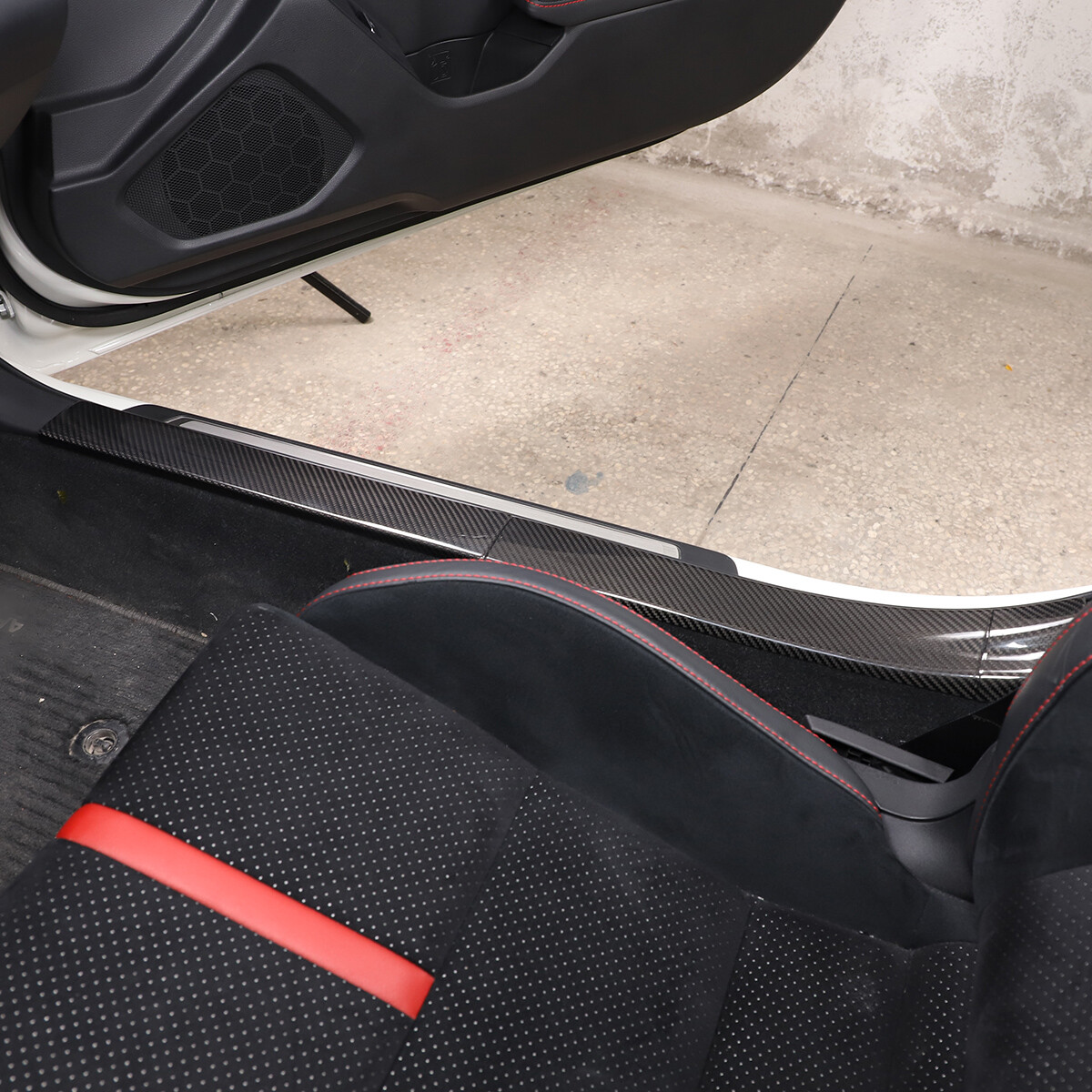 4PCS Carbon Fiber Interior Door Sill Bar Trim For Toyot@ GR86 Subaru ...