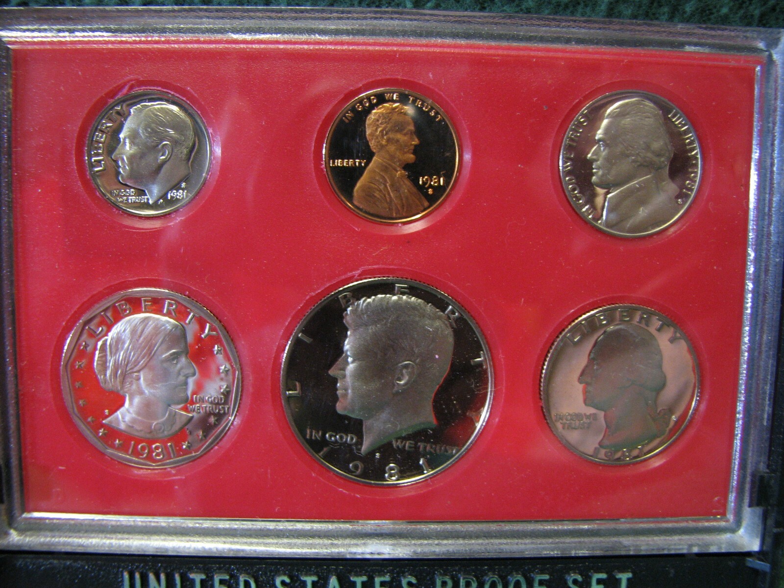 1981 U.S. Mint PROOF Coin Set In ORIGINAL U.S. Mint Box 6 Coin Set | eBay