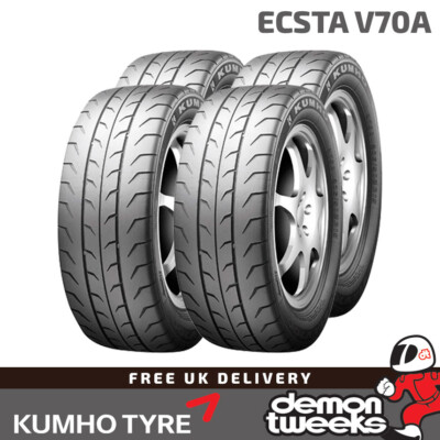 4 x 265/45/16 (2654516) Kumho Ecsta V70A Track Day Race Tyres - Medium ...