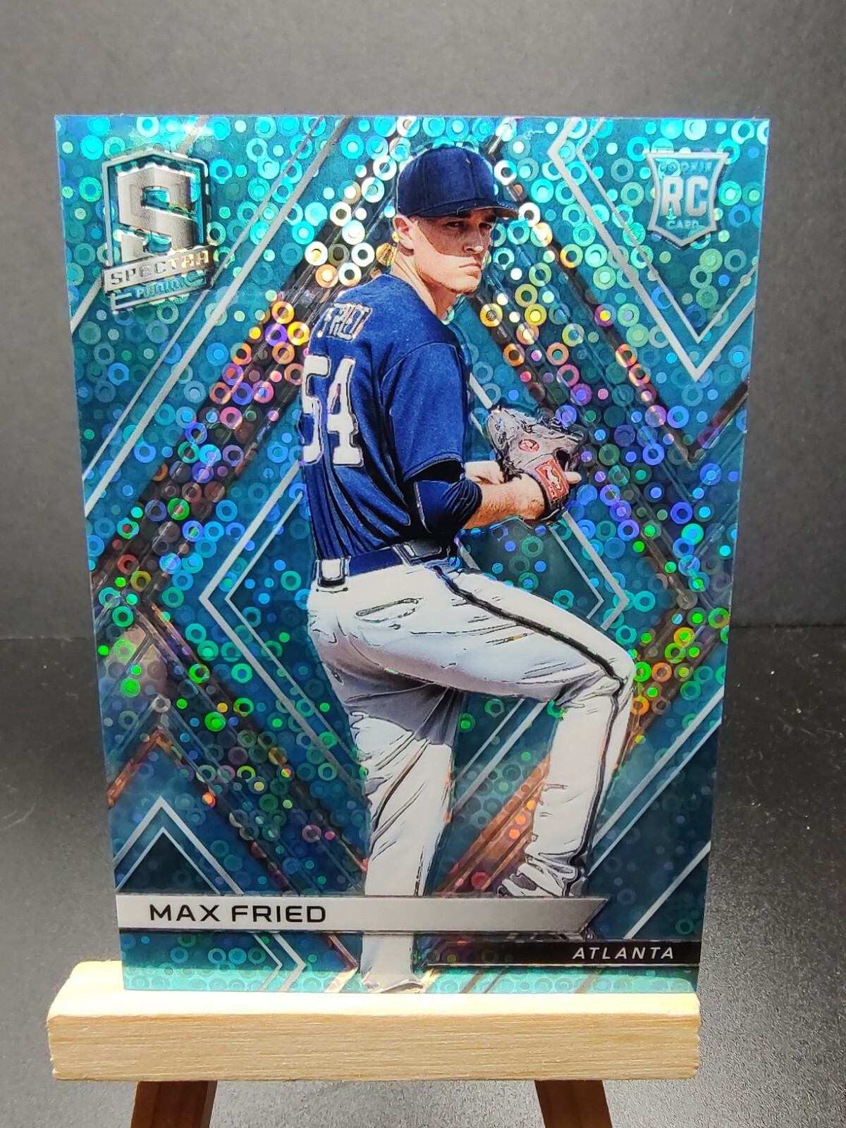 2018 PANINI SPECTRA BASEBALL MAX FRIED NEON BLUE RC #'D/99 BRAVES | eBay