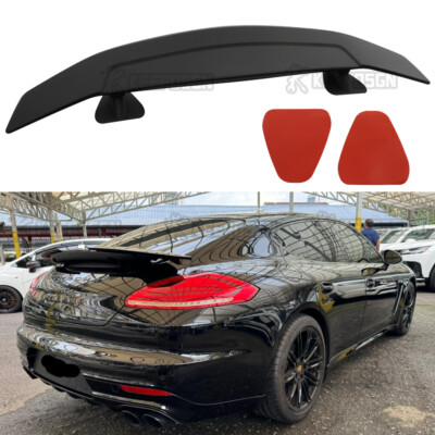 For Porsche Panamera ABS Matte Black 46'' Car Rear Trunk Spoiler Racing ...