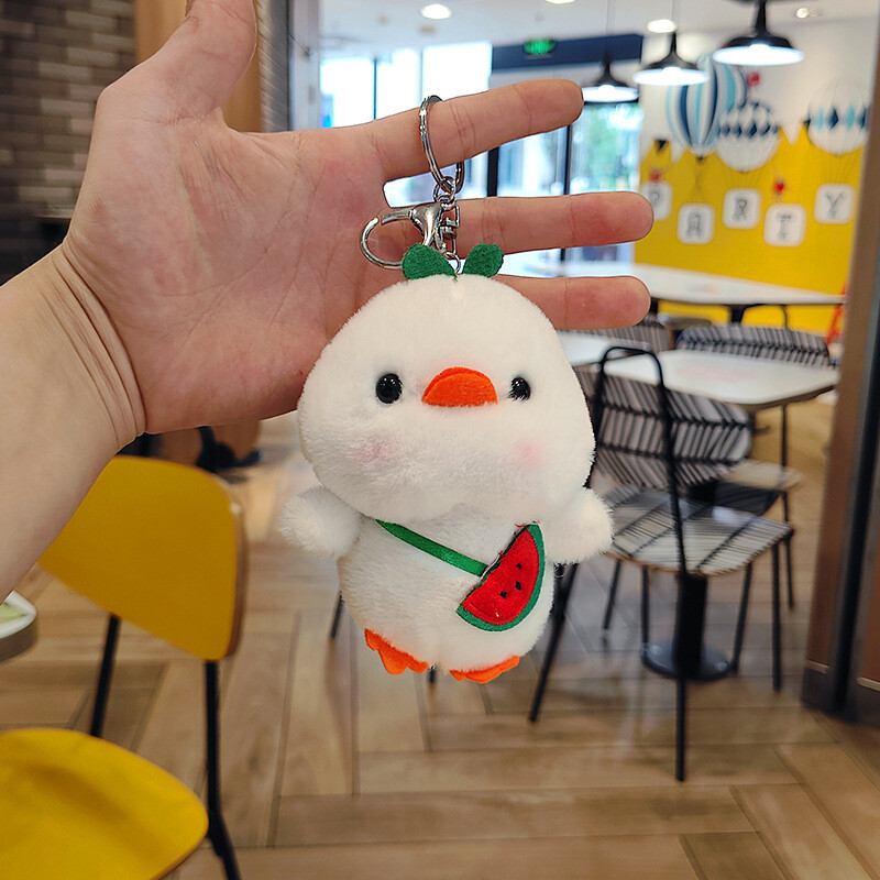 Fashion Plush Keychain Cute Duck Doll Soft Stuffed Keyring Bag Pendant ...