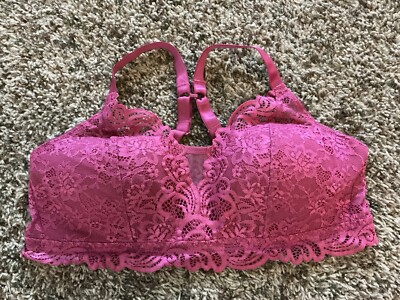 Bali Lace Desire Bralette Medium Shade Of Pink VGUC | eBay
