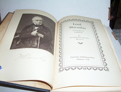 "Lord Macaulay : Victorian Liberal" by Richmond Croom Beatty (1938) | eBay