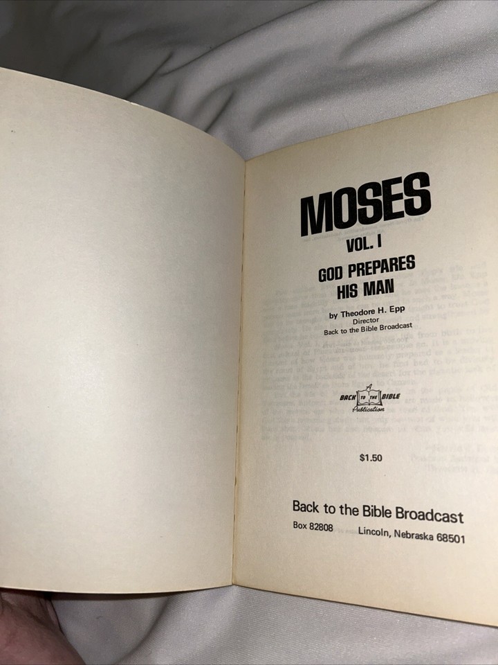 Moses Vol I: God Prepares His Man (1975 Vintage Paperback) by Theodore ...