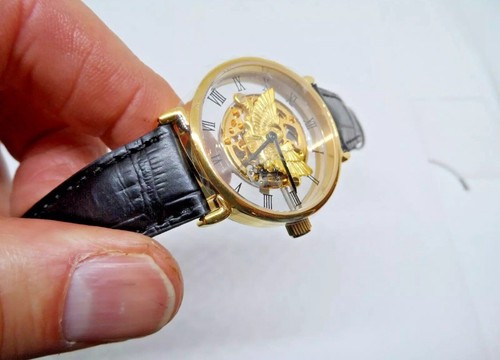 THE FRANKLIN MINT SKELETON WIND UP EAGLE WATCH NEVER WORN | eBay