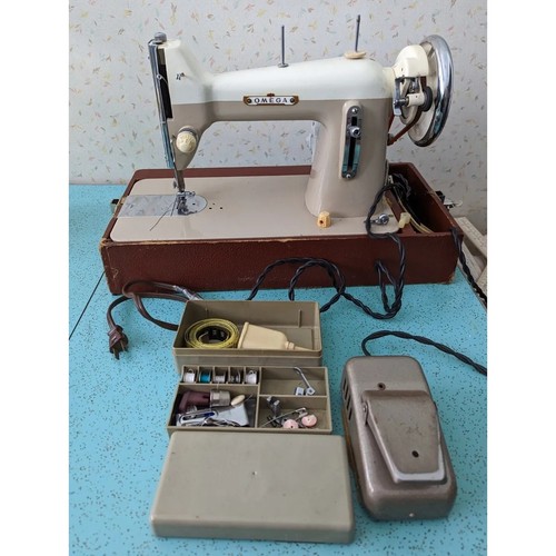 Vintage Omega Sewing Machine with Case | eBay