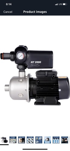 Auto Water Pressure Booster Pump for Whole Home Multi-Stage Centrifugal ...