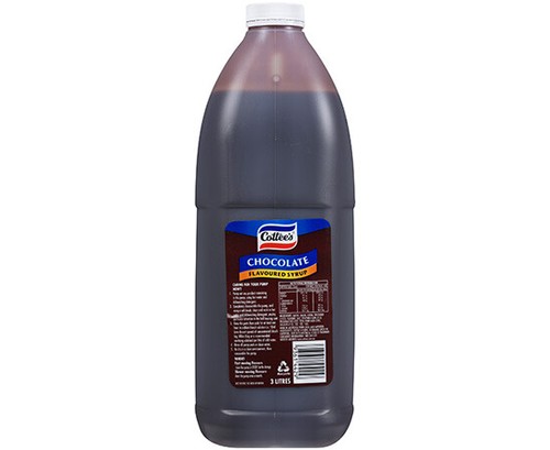 COTTEES CHOCOLATE FLAVOUR TOPPING SYRUP 3L Bottle Thick Shake Milkshake ...