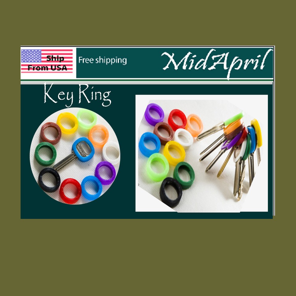 Key Caps ring Tags Rubber Key Identifier Cover, Color Coded Key ID | eBay