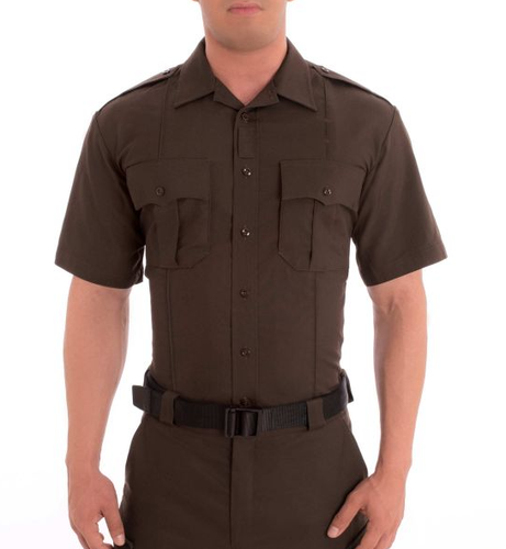 NEW BLAUER MENS 8916 SHORT SLEEVE RAYON BROWN ZIPPER SHIRT 2XLARGE 18 ...