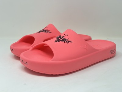 394213 Puma Lamelo Ball MB2 Shibui Cat Slide Sunset Glow Black Pink US ...