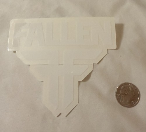 Vintage NOS Fallen Footwear sticker skateboarding! Rare! Clear White ...