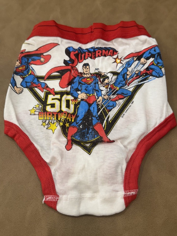 NEW Vintage 1986/87 Superman Underwear 3 Pack Boys Size 8 Funpals ...