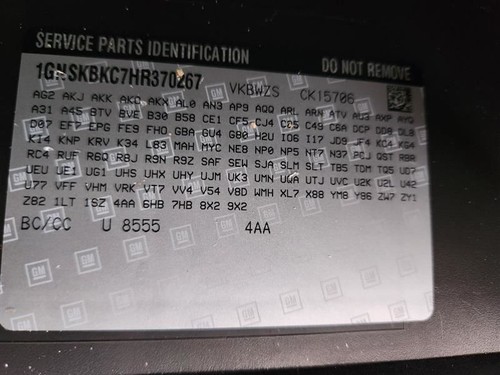 2017-2020 Chevy SUBURBAN Radio Control Panel with Screen ID 84096260 | eBay